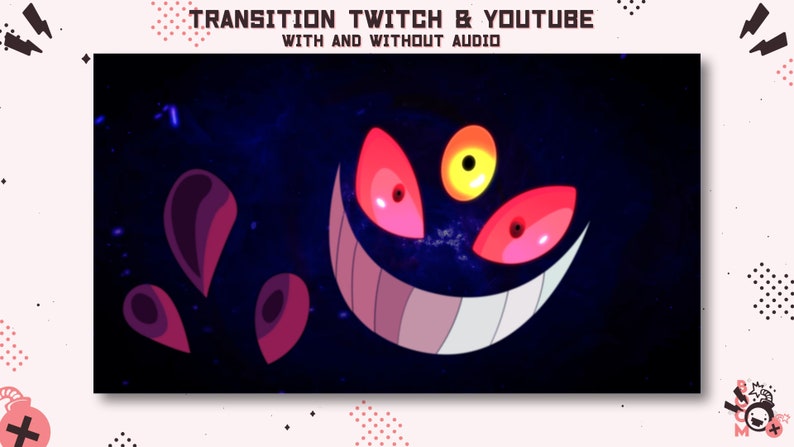 Animated Twitch Transition Gengar / Overlay / Youtube / Streampack ...
