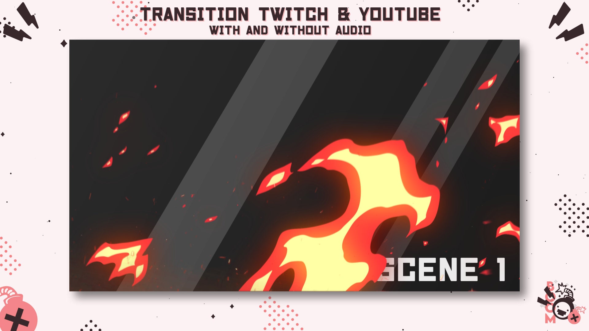 Animated Twitch Fire Trasition Pokemon Dragon / Stream Starting Soon ...