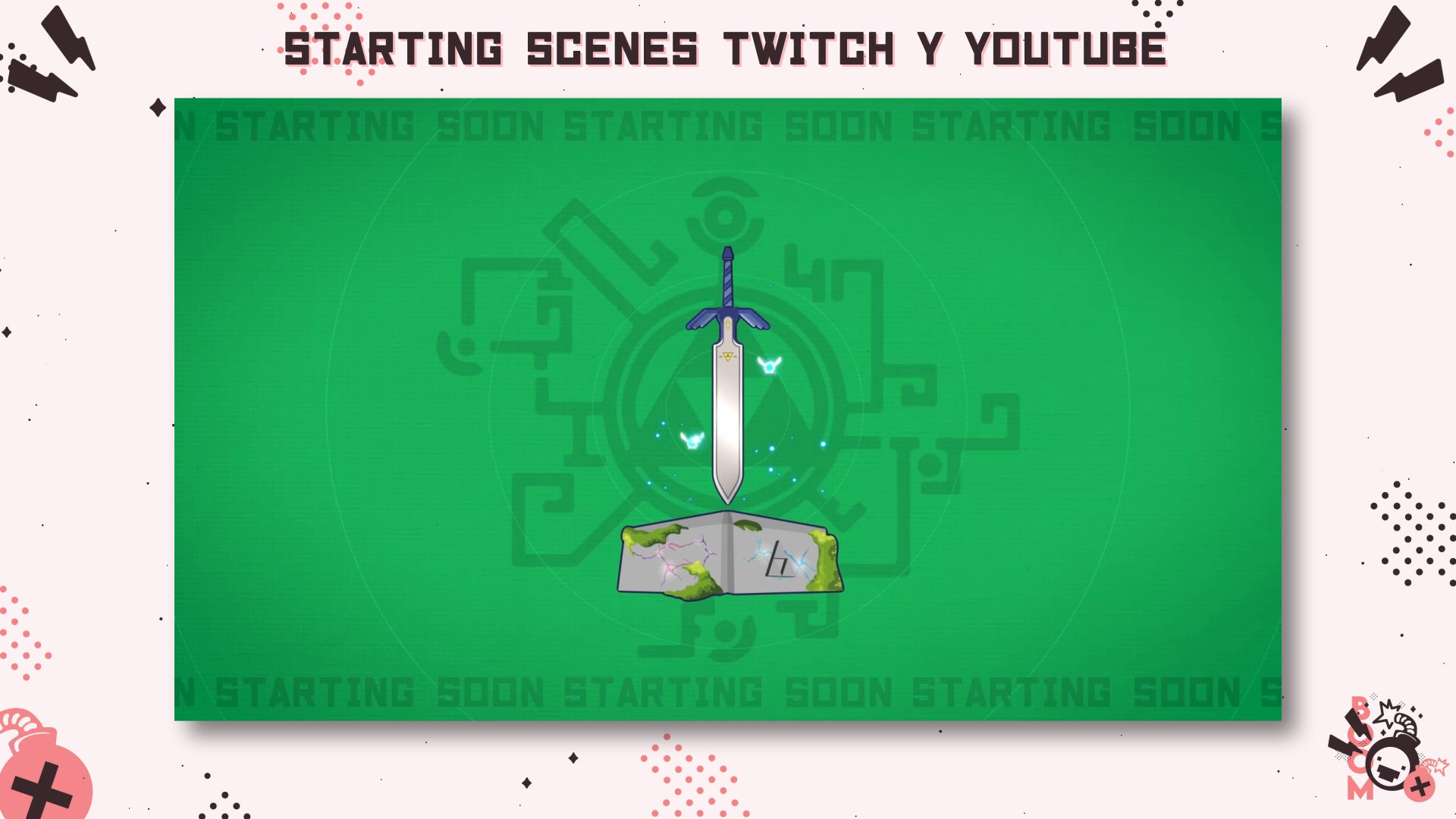 Animated Twitch Zelda Lofi Chill / Stream Starting Soon / Be Right Back ...