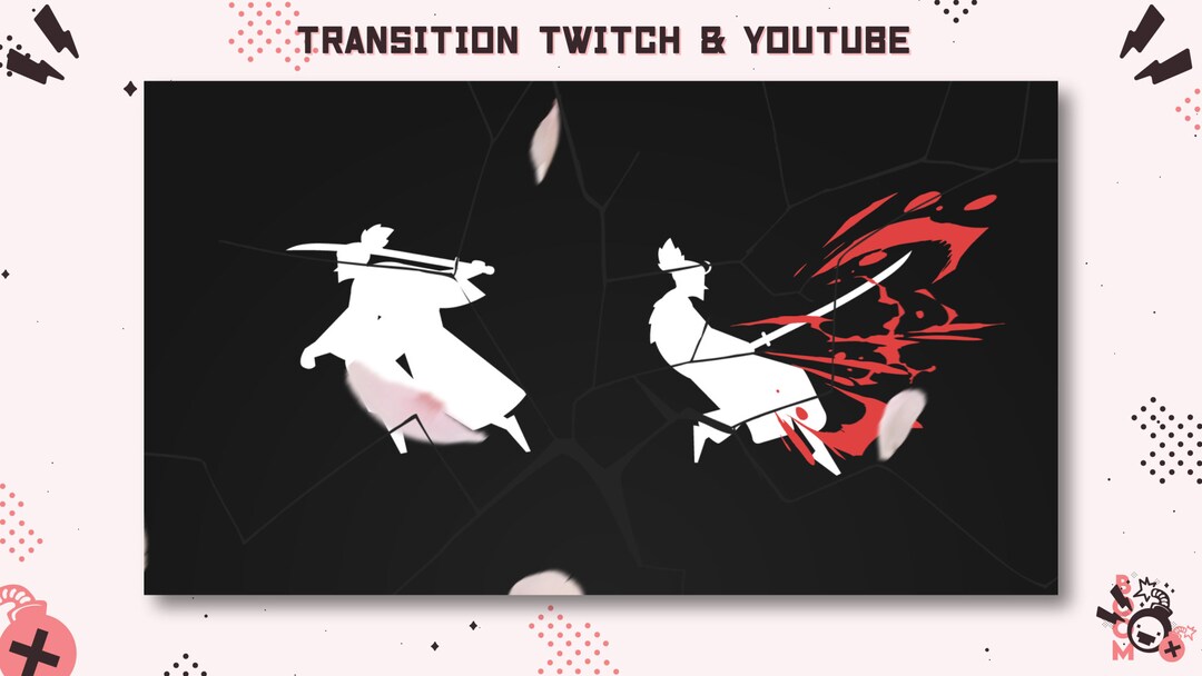 Animated Twitch Samurai Trasition Japannese / Stream Transition / Overlay / Streampack / Scenes ...
