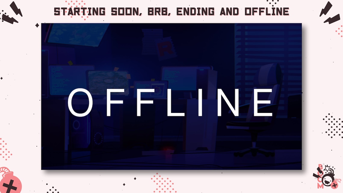 Animated Twitch Pikachu Pokemon Cute Chill / Stream Starting Soon / Be ...