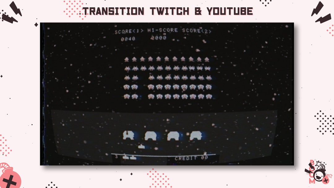 Animated Twitch Retro Invaders Trasition Videogame / Stream Transition ...