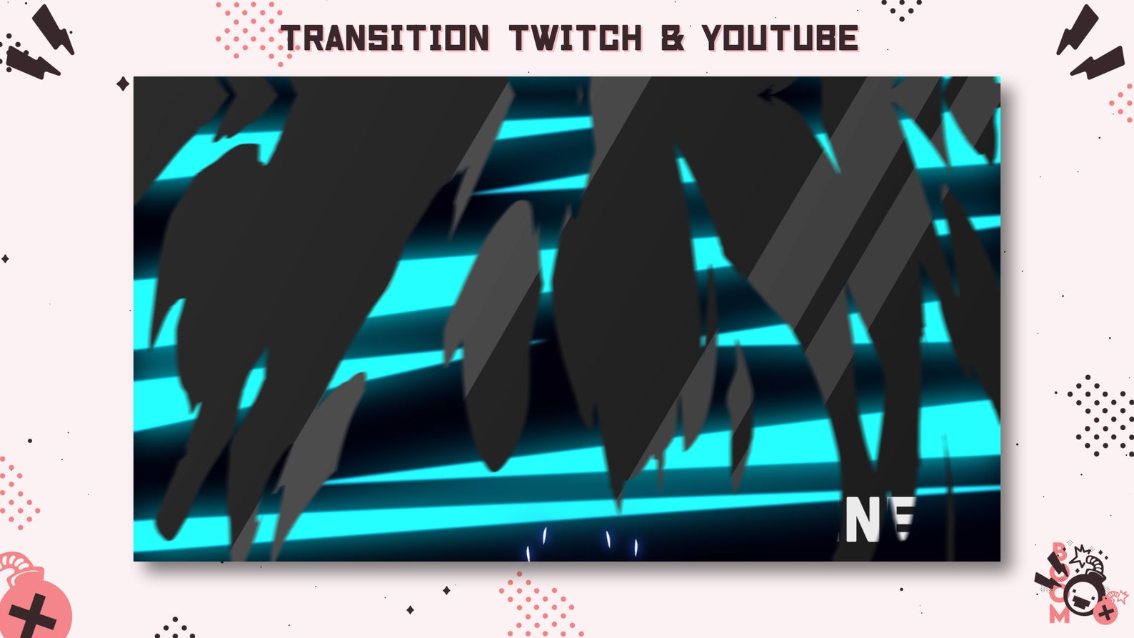 Animated Twitch Cat Pet Claw Trasition / Stream Starting Soon / Overlay ...