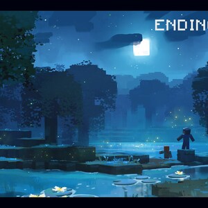 Animated Twitch Minecraft Pixel Swamp / Stream Starting Soon / Be Right ...