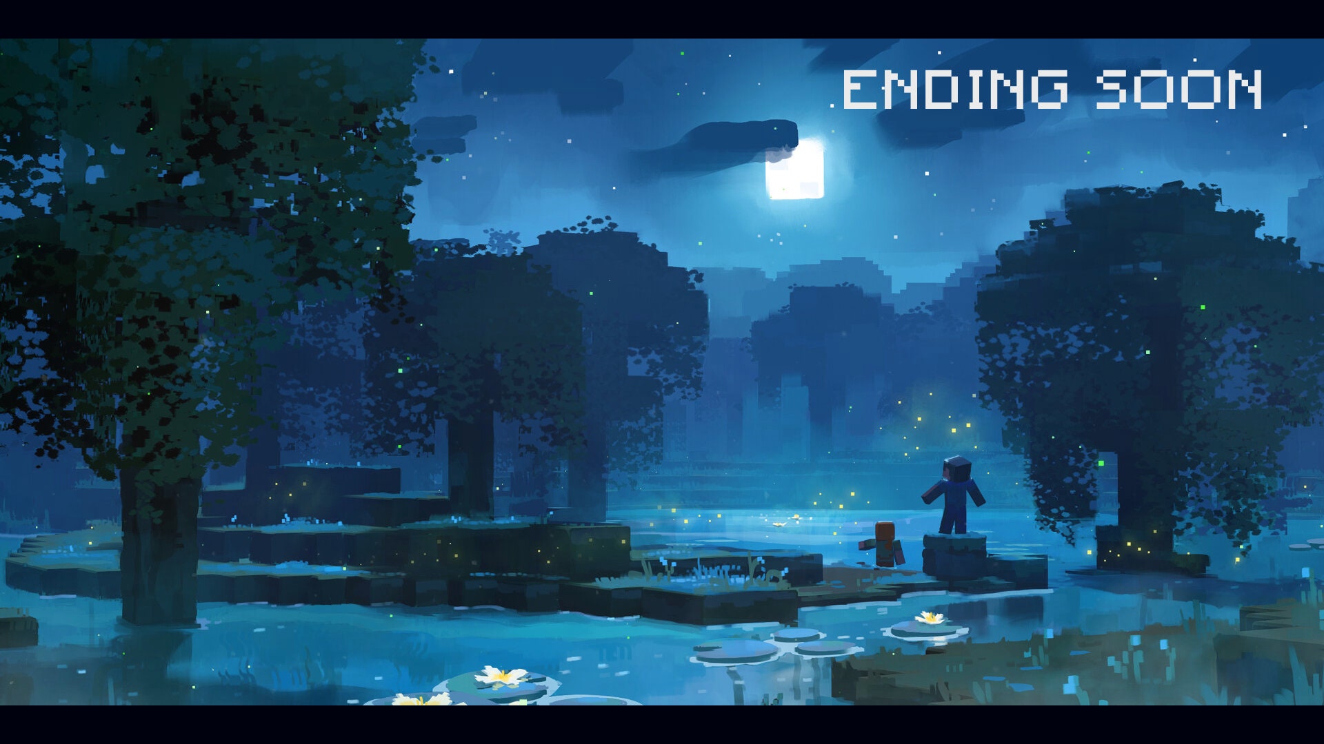 Animated Twitch Minecraft Pixel Swamp / Stream Starting Soon / Be Right ...