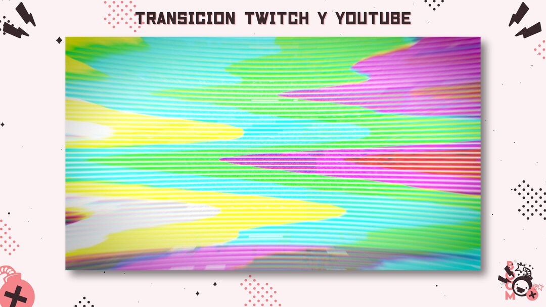 Animated Twitch Old TV Screen Trasition Glitch Error / Stream Starting ...
