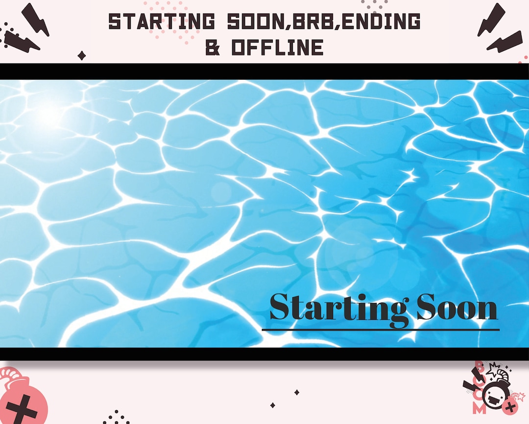 Animated Twitch Ghibli Water Screens / Stream Starting Soon / Return to ...