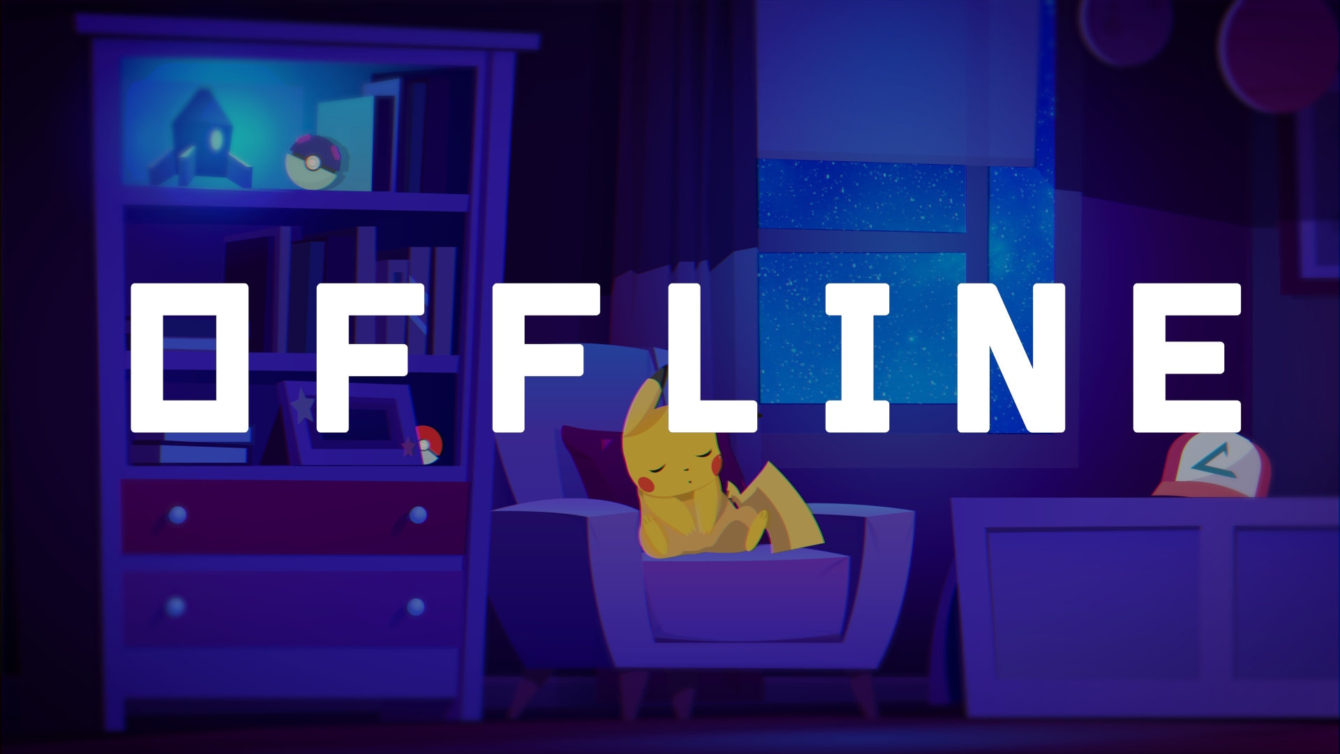 Animated Twitch Pikachu Pokemon Cute Chill / Stream Starting Soon / Be ...