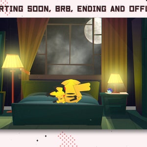 Animated Twitch Pikachu & Pichu Pokemon Cute Chill / Stream Starting ...