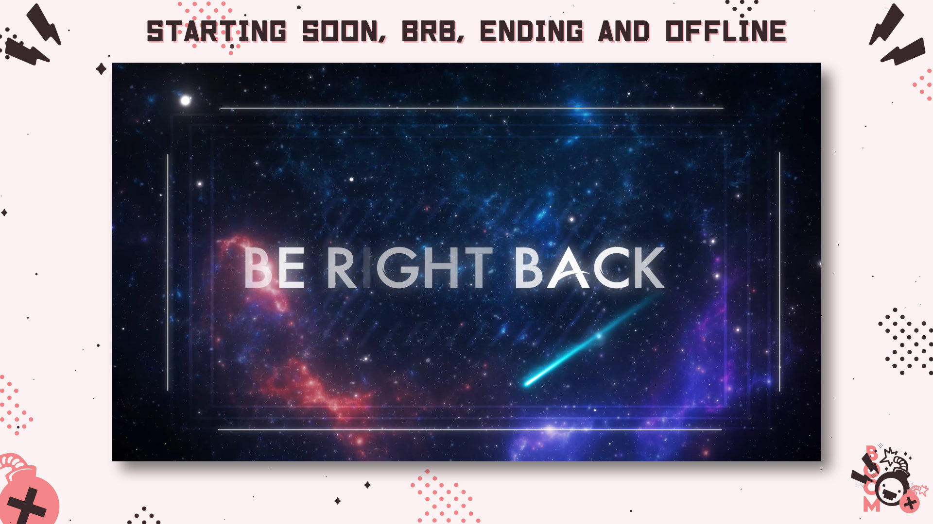 Animated Twitch Galxy Lo Fi / Stream Transition / Overlay / Streampack ...