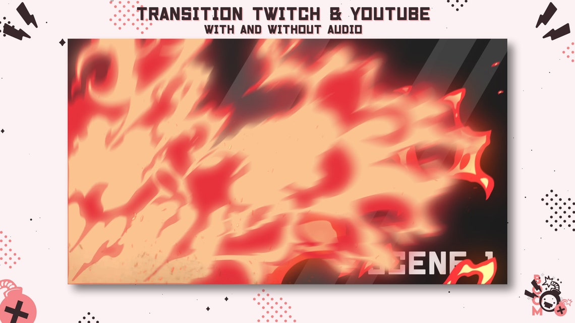 Animated Twitch Fire Trasition Pokemon Dragon / Stream Starting Soon ...