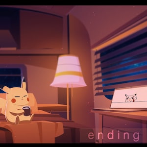 Animated Twitch Pikachu Pokemon Cute Chill / Stream Starting Soon / Be ...