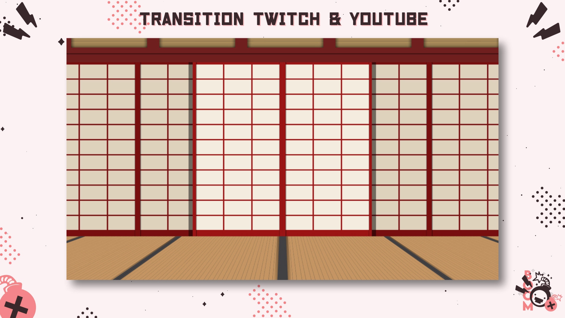 Animated Twitch Samurai Dojo Door Trasition Japannese / Stream ...