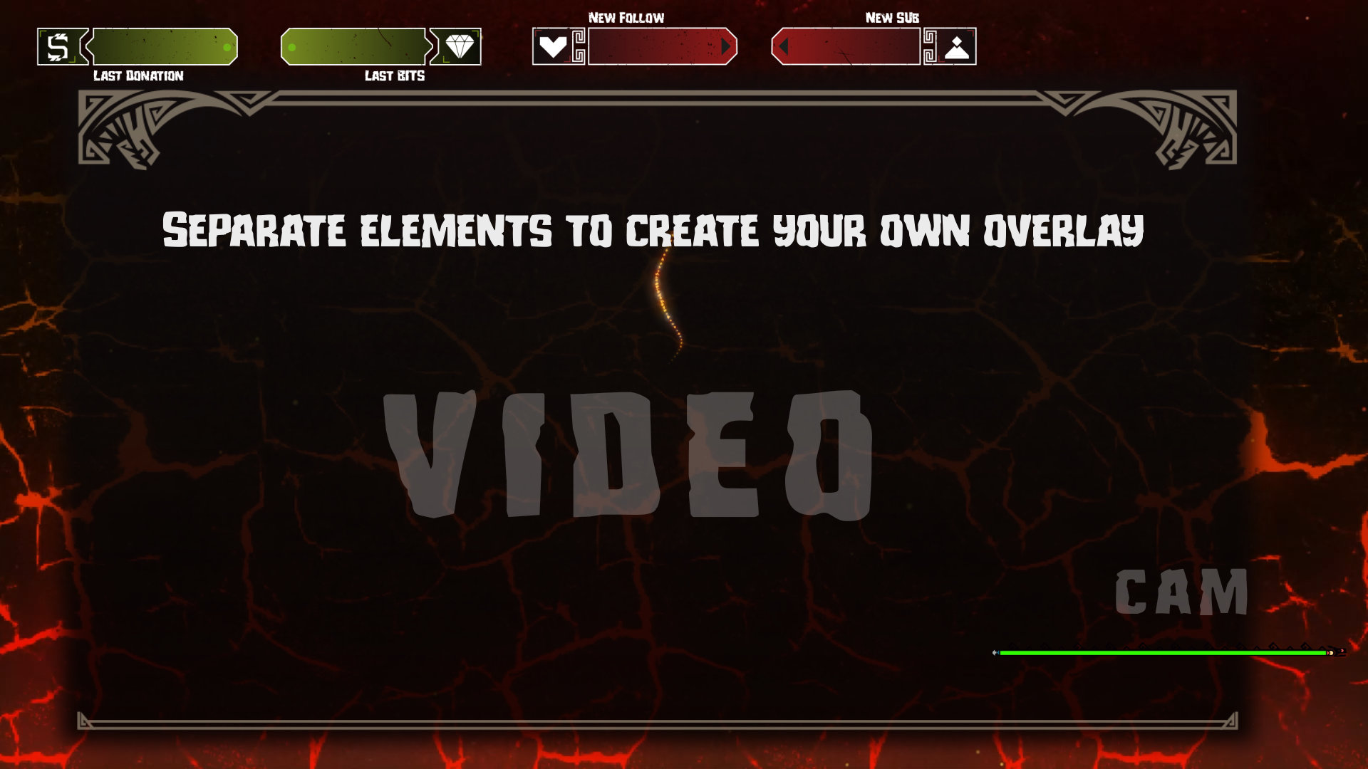 Animated Twitch Monster Hunter Overlay / Overlay / Webcam / Chatbox ...