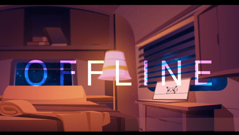 Animated Twitch Pikachu Pokemon Cute Chill / Stream Starting Soon / Be ...