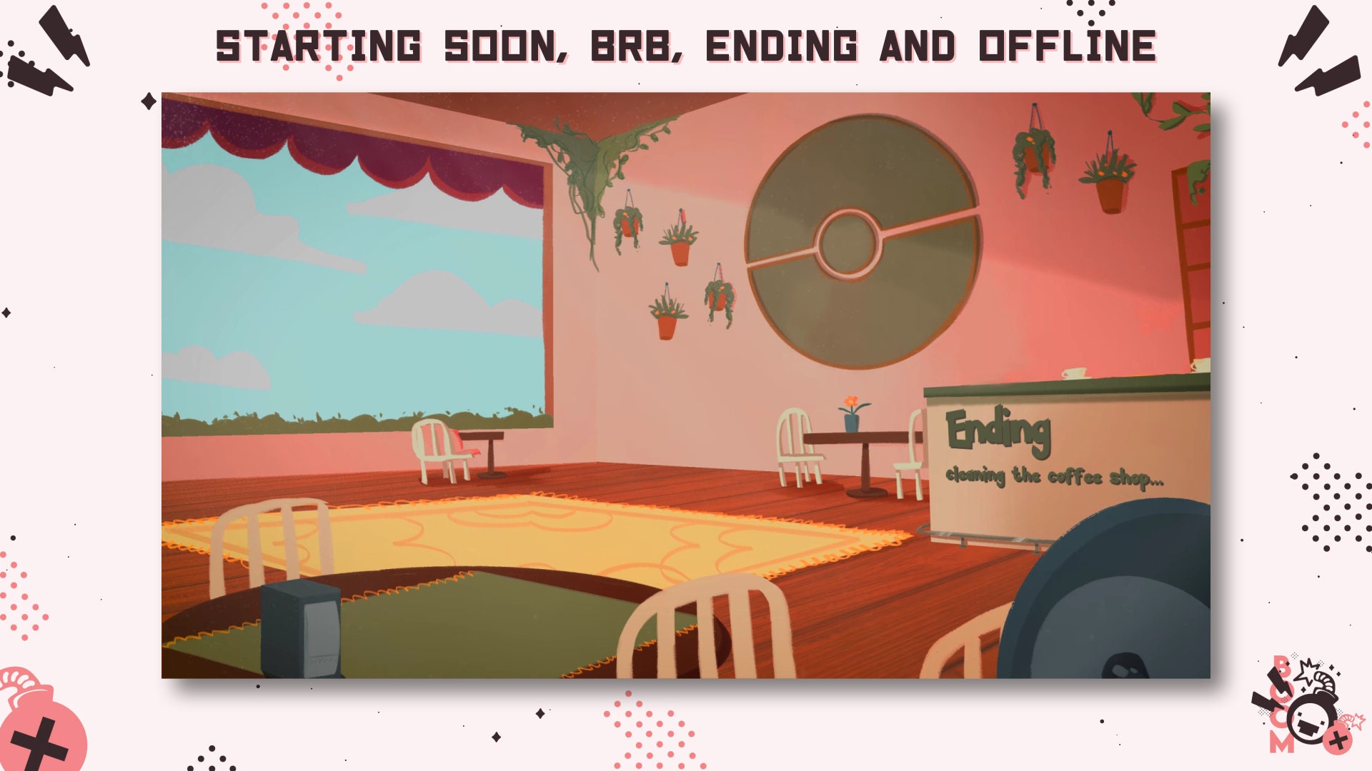 Animated Twitch Pikachu Pokemon Coffe Cute Chill / Stream Starting Soon ...