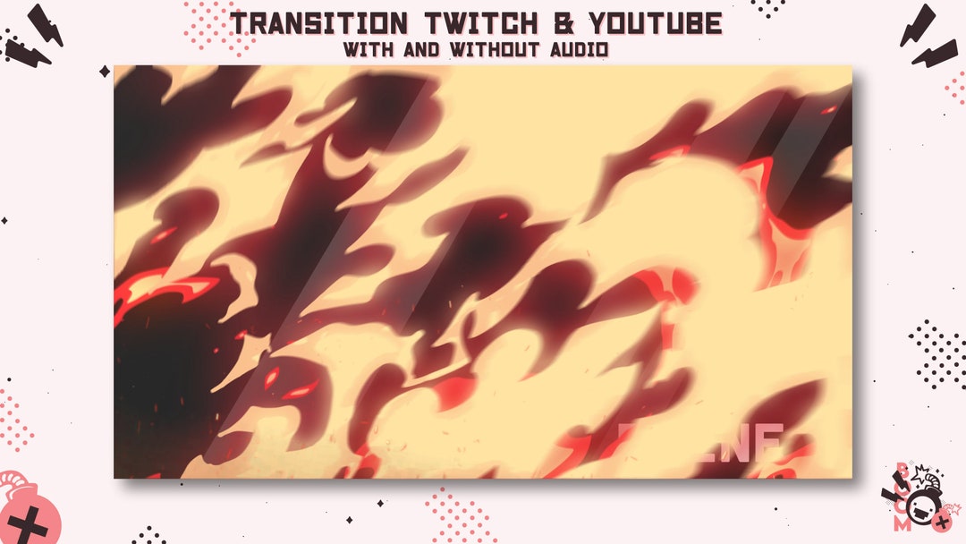 Animated Twitch Fire Trasition Pokemon Dragon / Stream Starting Soon ...