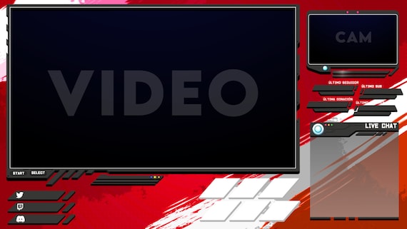 Animated Twitch Pokemon Overlay / Overlay / Webcam / Chatbox / - Etsy