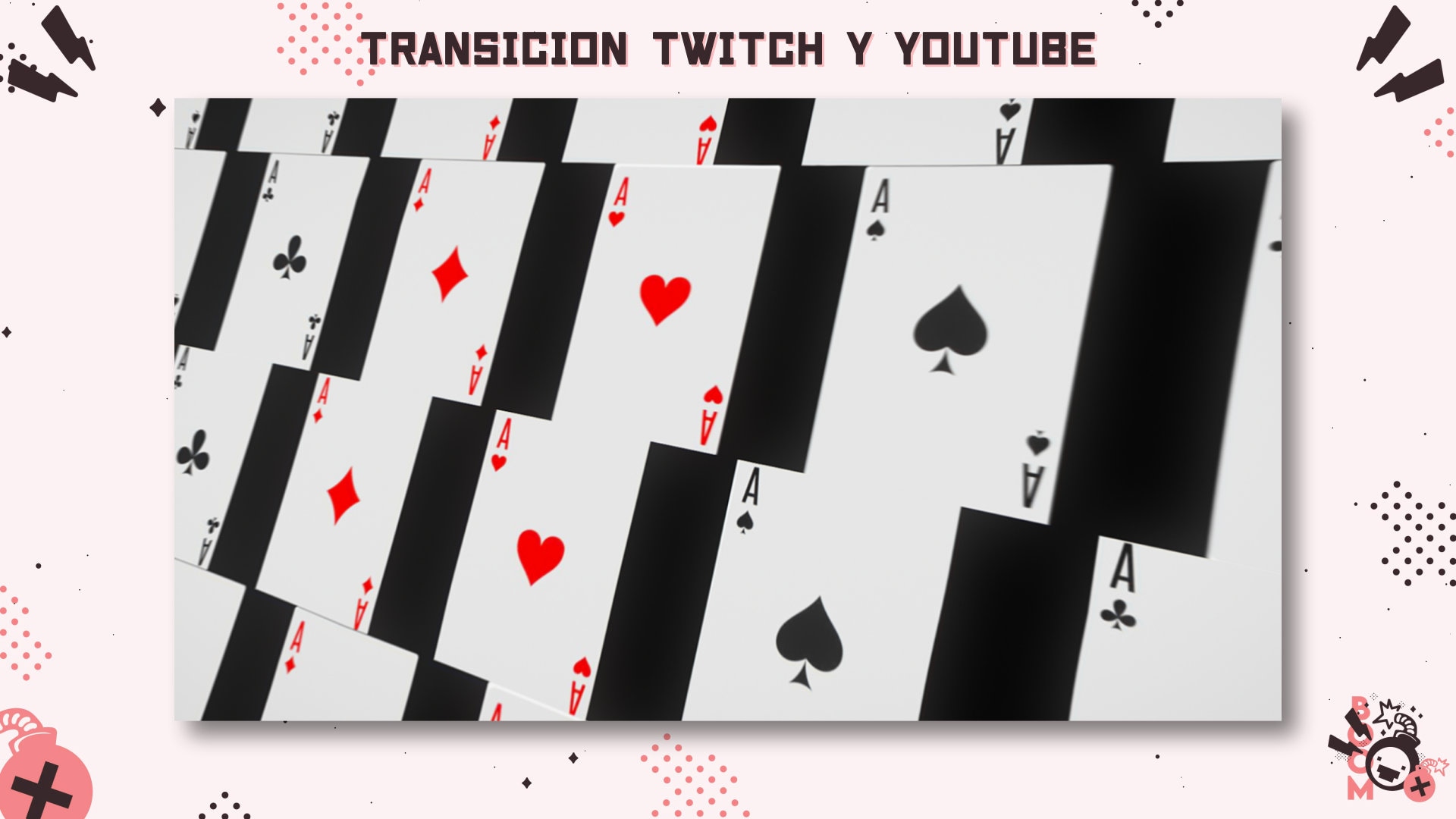 Animated Twitch Poker Trasition Cardgame / Stream Starting Soon ...
