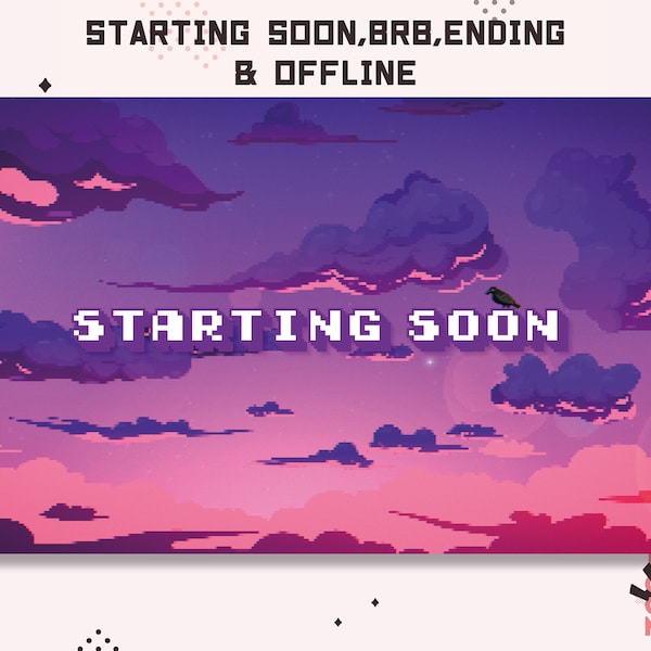 Starting Soon Pixel Art - Etsy