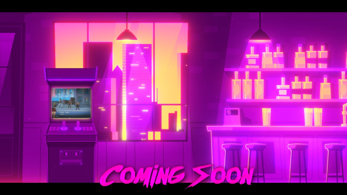 Animated Twitch Cyberpunk Funk Future Scene / Stream Starting Soon / Be ...