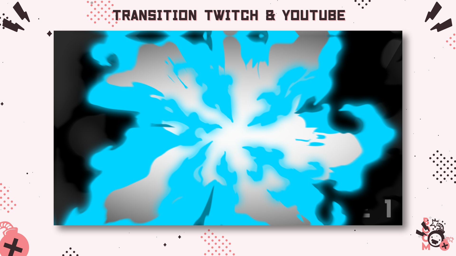 Animated Twitch Jujutsu Trasition Blue Fire / Stream Starting Soon ...