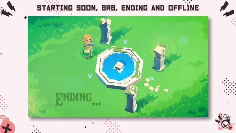 Animated Twitch Zelda BOTW TOTK / Overlay / Youtube / Streampack ...