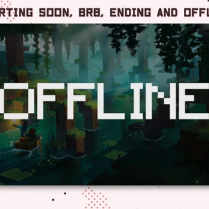 Animated Twitch Minecraft Pixel Swamp / Stream Starting Soon / Be Right ...