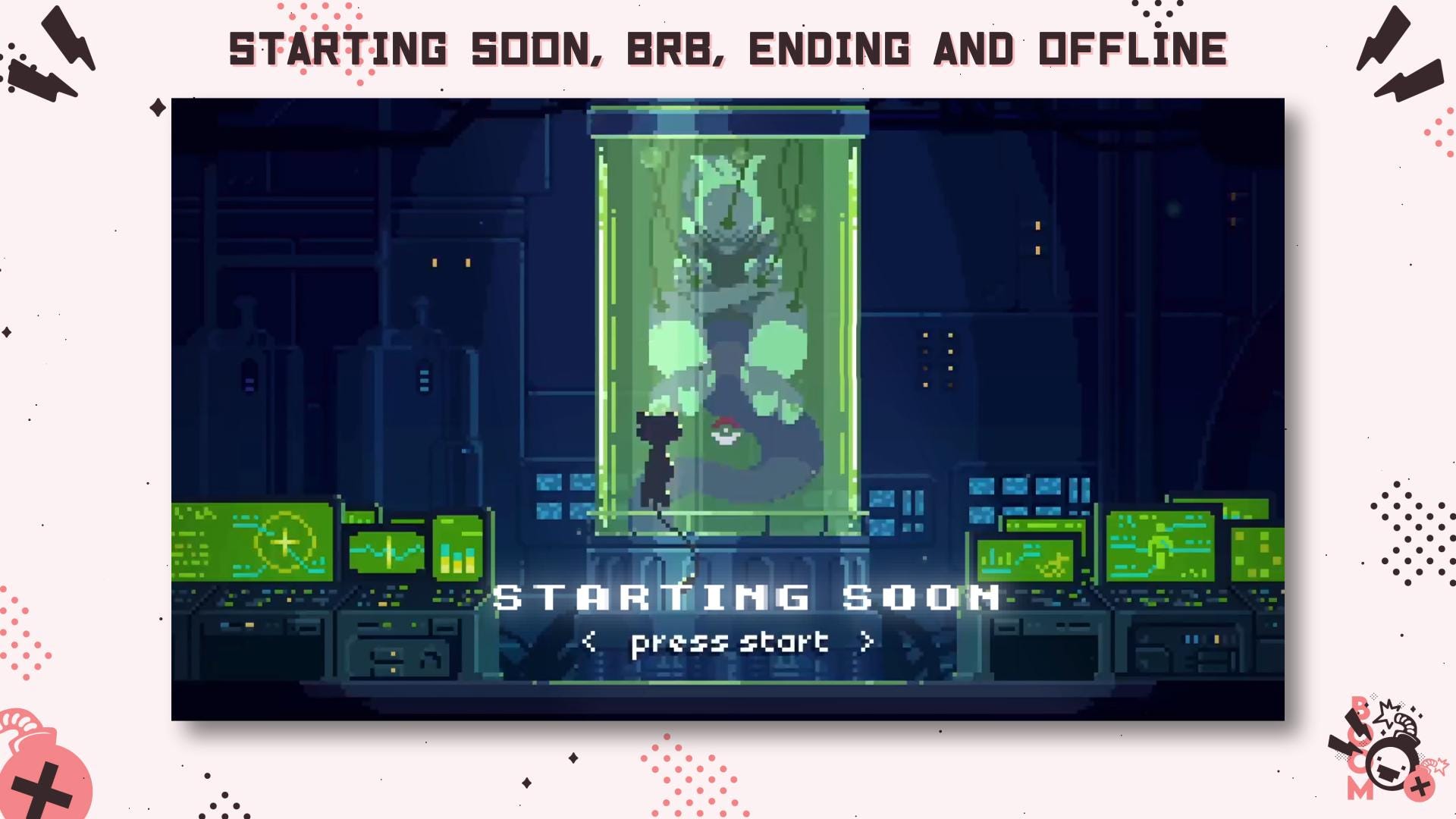 Animated Twitch Pixel Mew and Mewtwo Pokemon Team Rocket / Stream ...