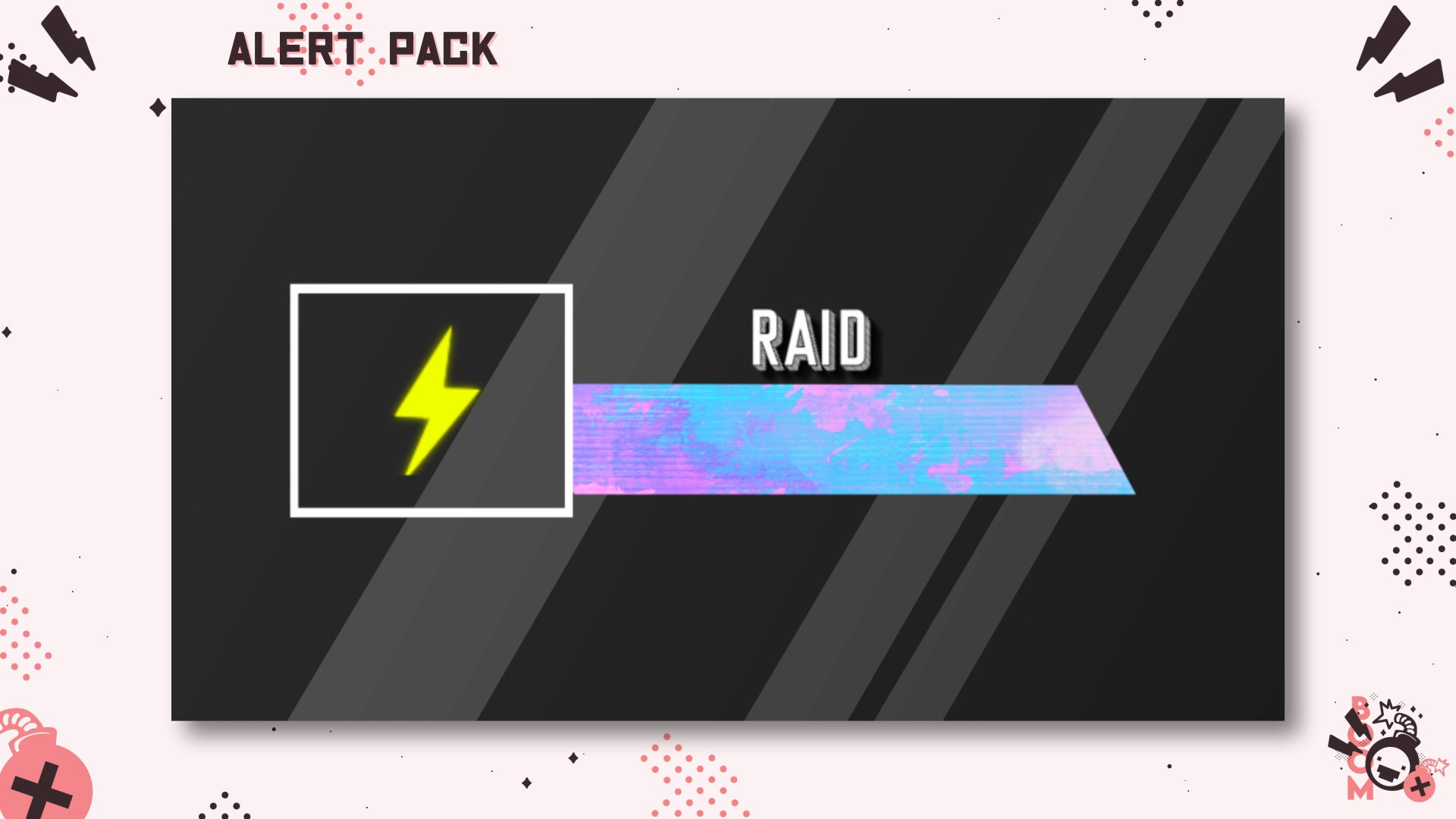 Animated Twitch Alerts Glitch Error / Stream Starting Soon / Overlay ...
