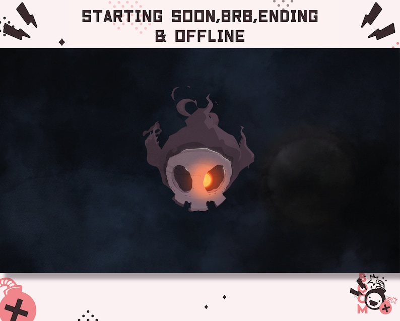 Animated Twitch Duskull Pokemon Scene / Stream Starting Soon / Return ...