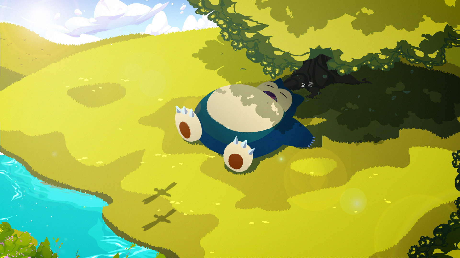 Animated Twitch Snorlax Pokemon Cute Chill / Stream Starting Soon / Be ...