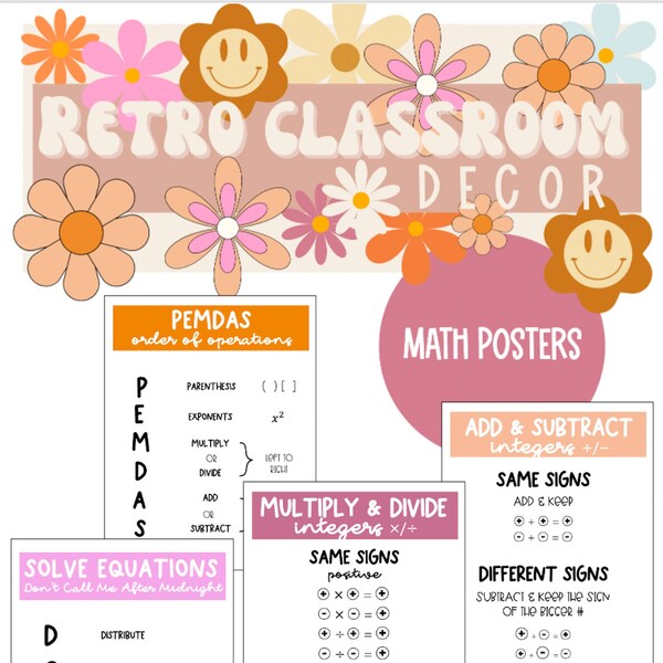 Math Posters - Etsy