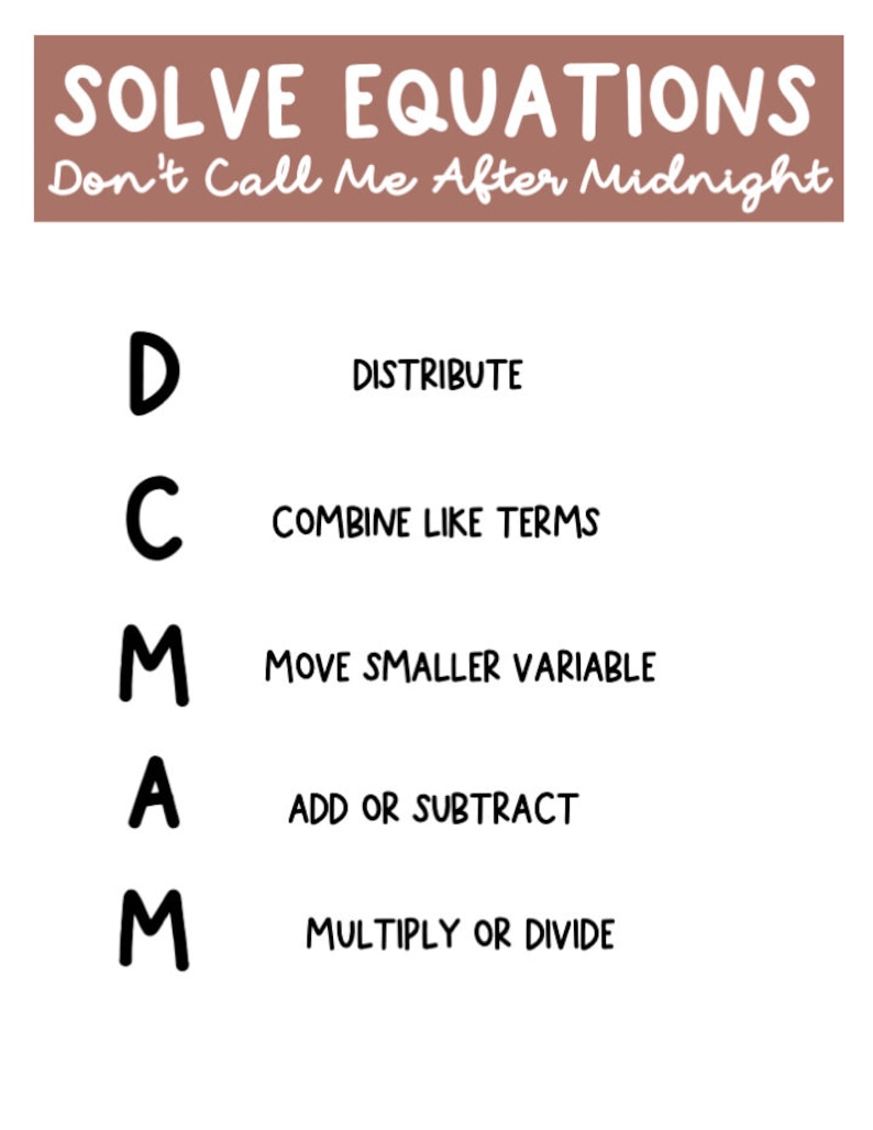 Boho Neutral// Secondary Math Posters - Etsy