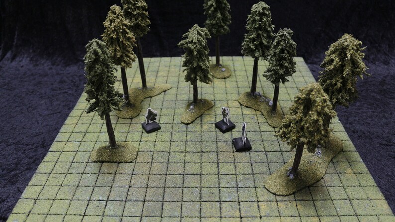 Tree Scatter Terrain, Pine Trees, Green Grass, RPG, DND Pathfinder ...