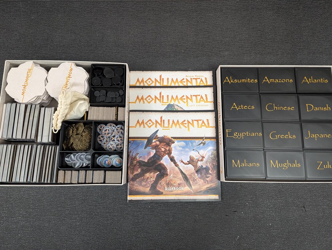 Monumental Board Game + Expansions Insert Retail Edition - Free US ...