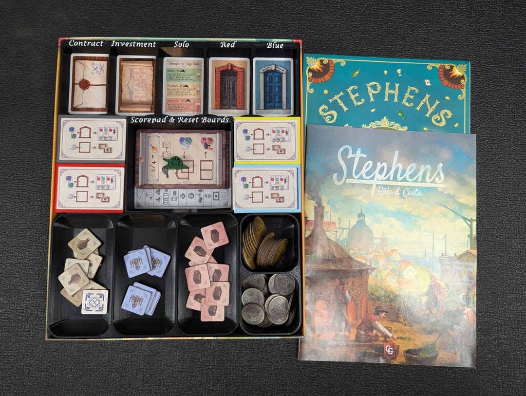 Stephens Board Game 3D Insert - Free US Shipping - Etsy