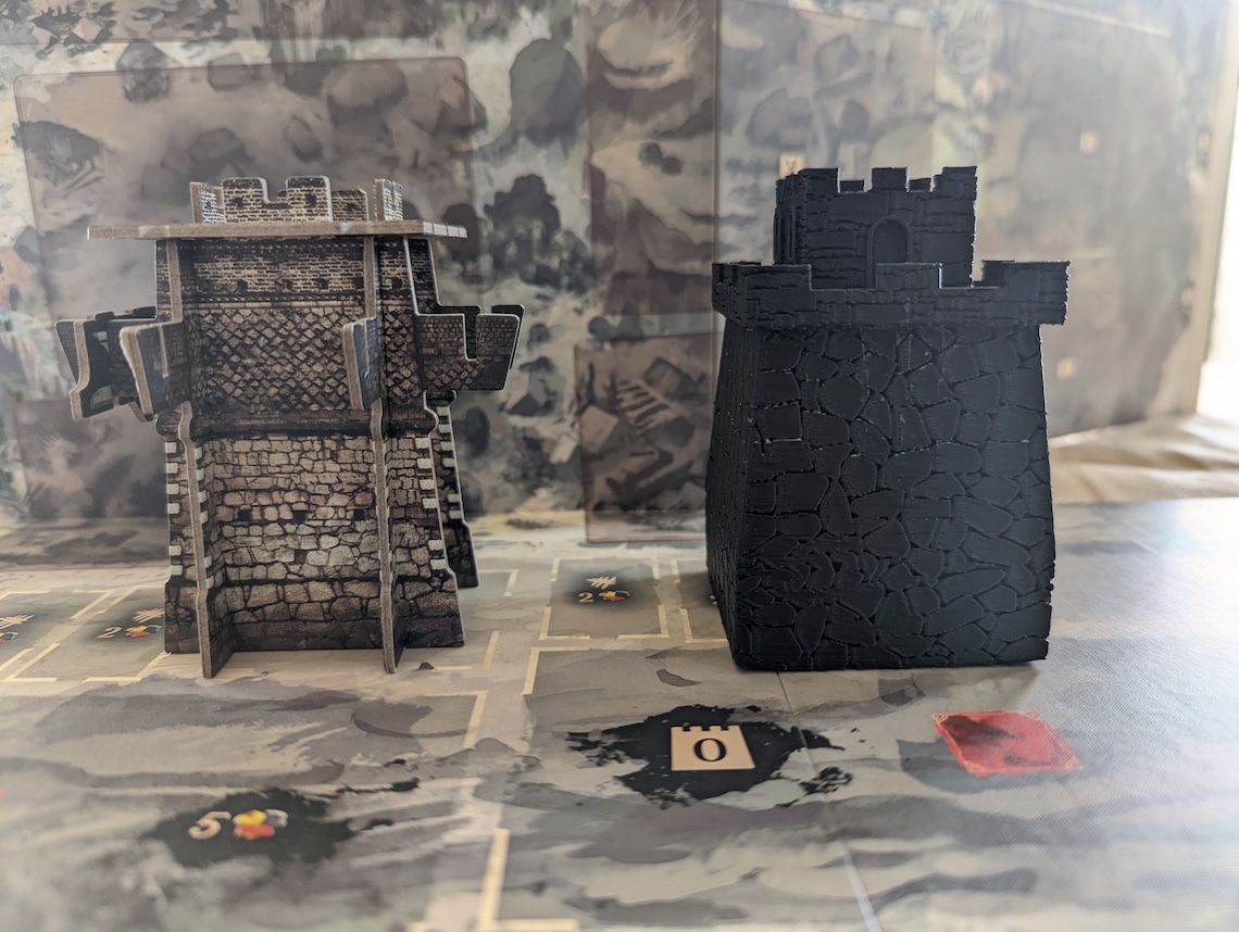 The Great Wall Board Game 3D Printed Walls Towers & - Etsy