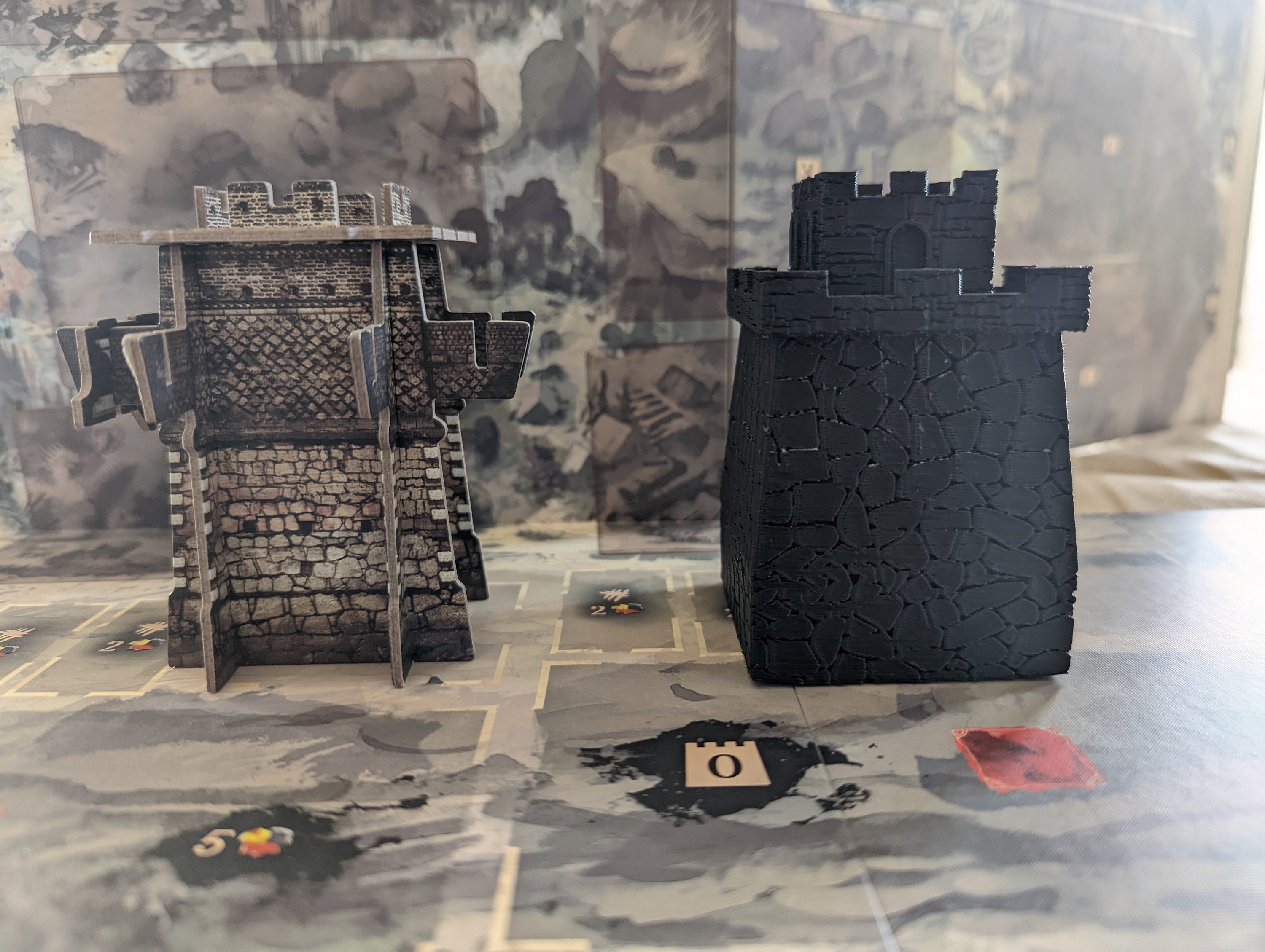 The Great Wall Board Game 3D Printed Walls, Towers, & Barricades - Etsy ...
