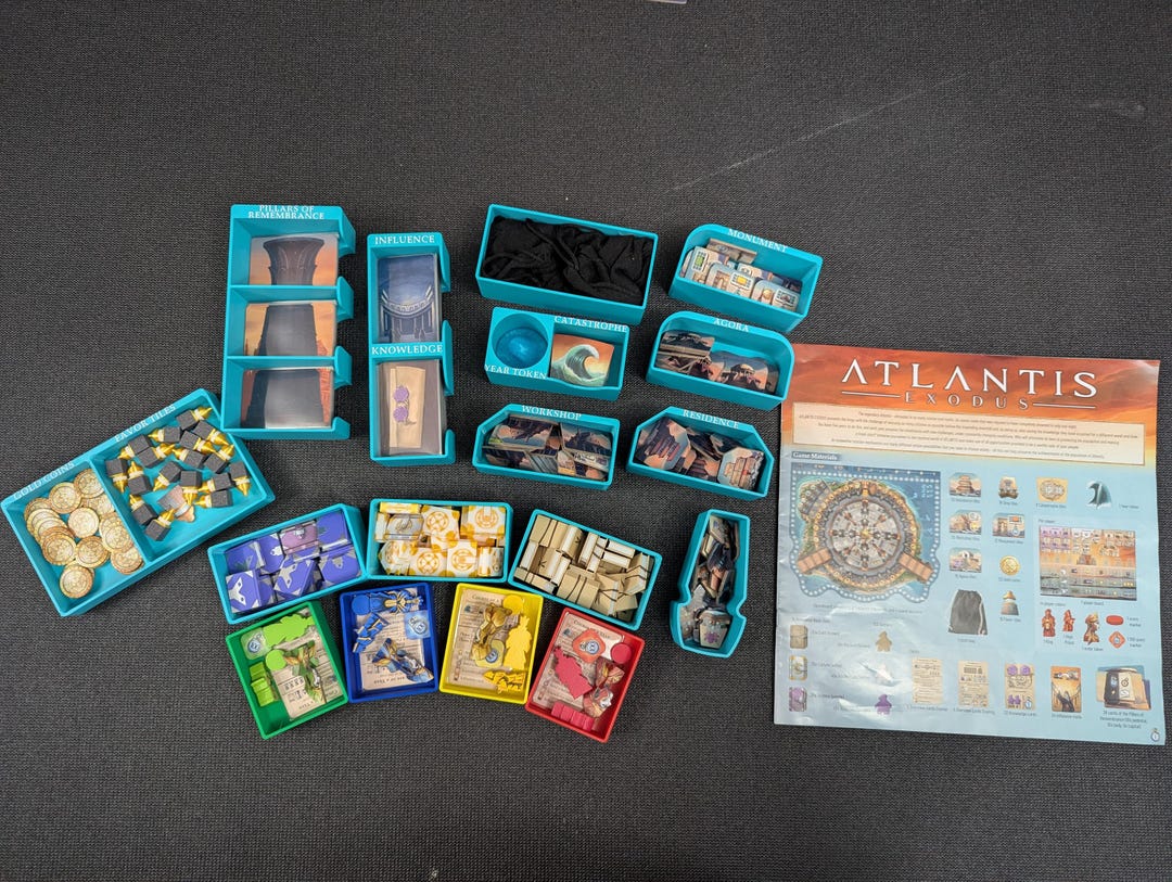 Atlantis Exodus Board Game Insert - Free US Shipping - Etsy