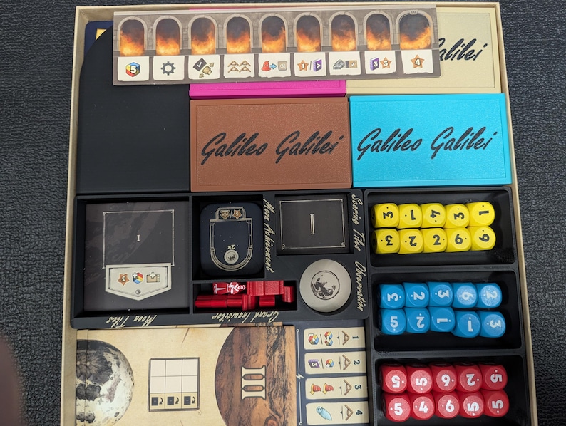 STL Files for Galileo Galilei Board Game Insert + Fits Luna Expansion ...
