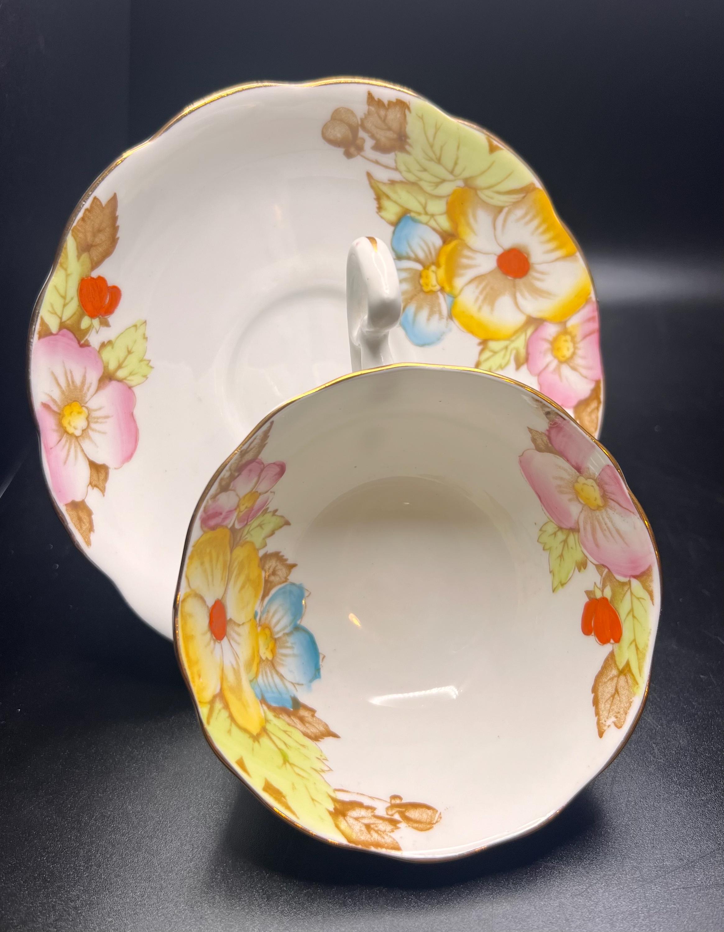 Vintage Bell Fine Bone China Tea Cup and Saucer - Etsy