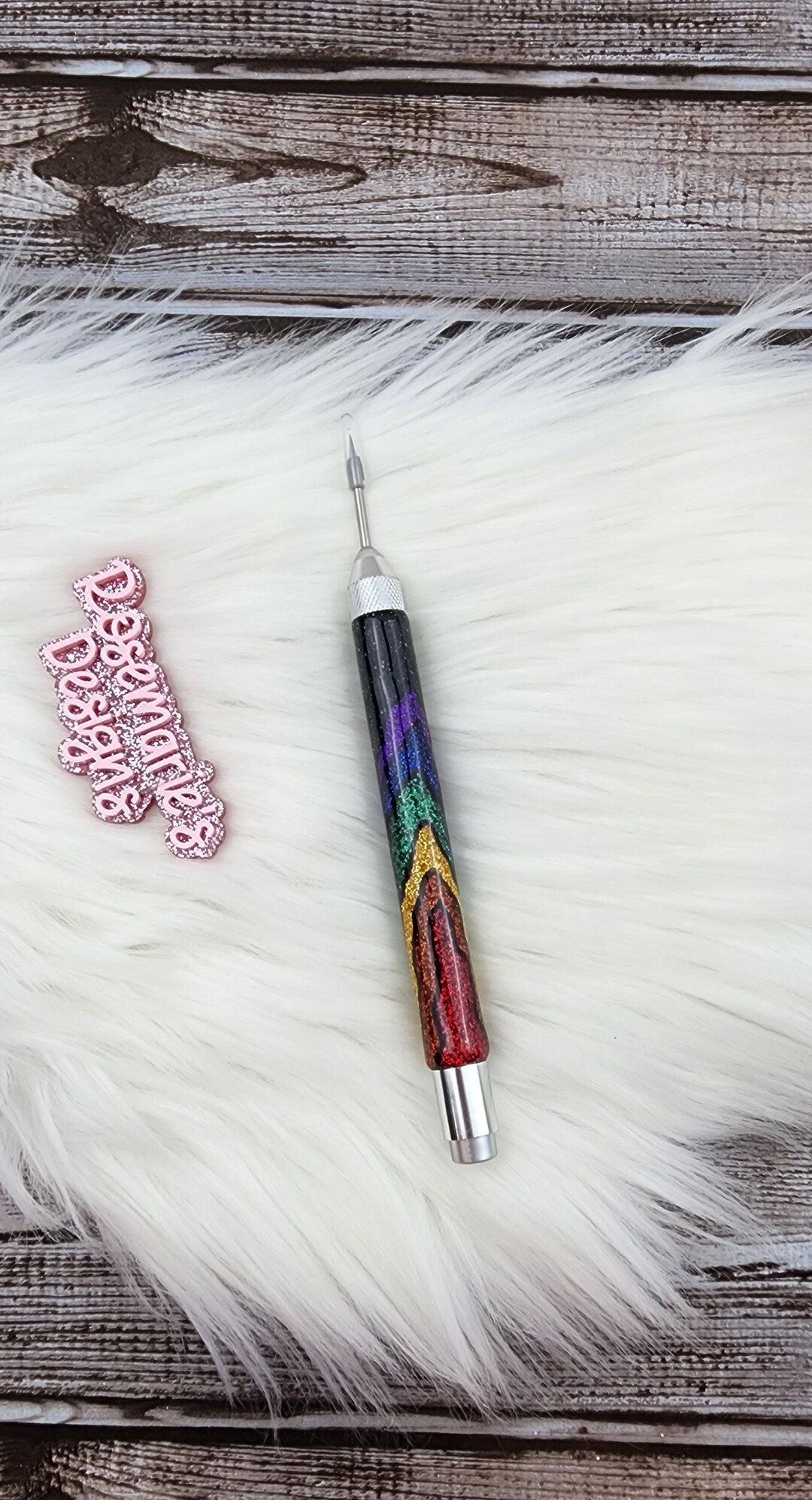 Moody Rainbow Geode, Custom Light up Crafting Tool, Weeding Tool ...