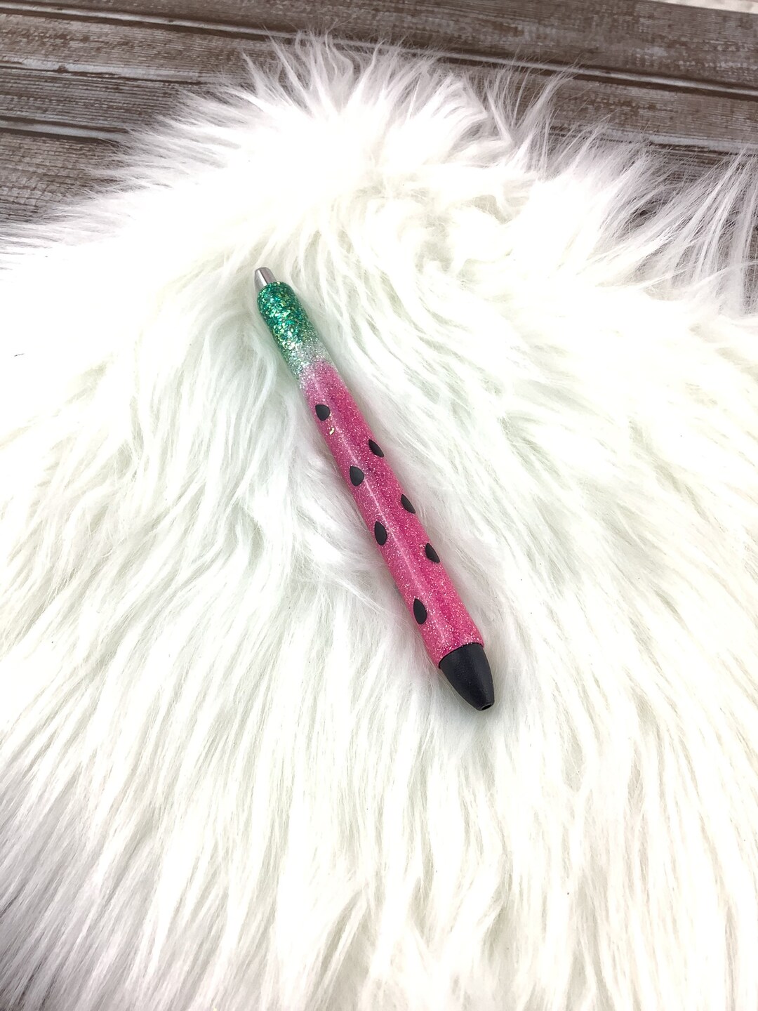 Pink Watermelon Pen, Epoxy Gel Ink Pen, Customized Pens, Resin Pen ...