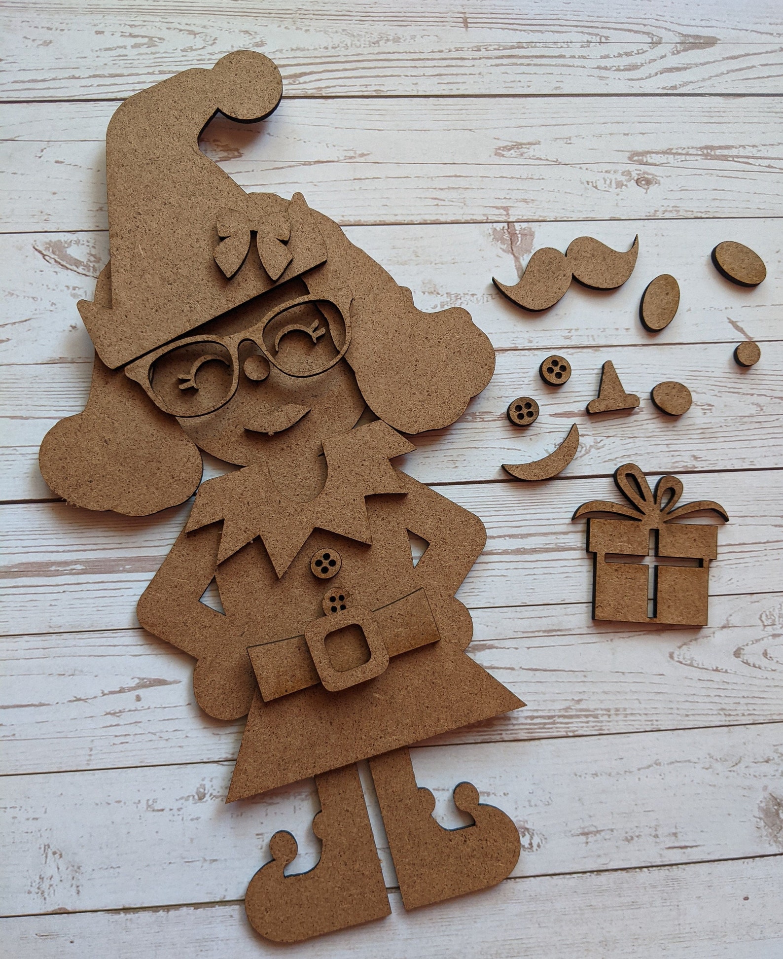 Elf Laser Cut File, Create Your Own, Glowforge Elf, Laser Cut File ...