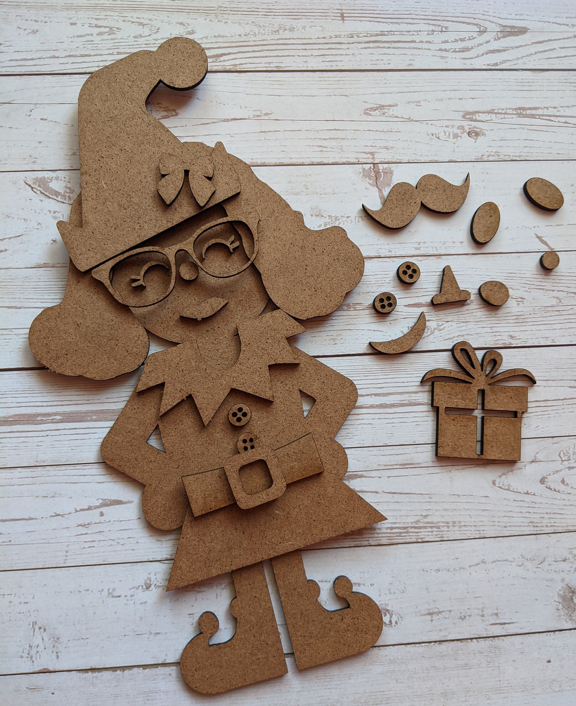 Elf Laser Cut File, Create Your Own, Glowforge Elf, Laser Cut File ...