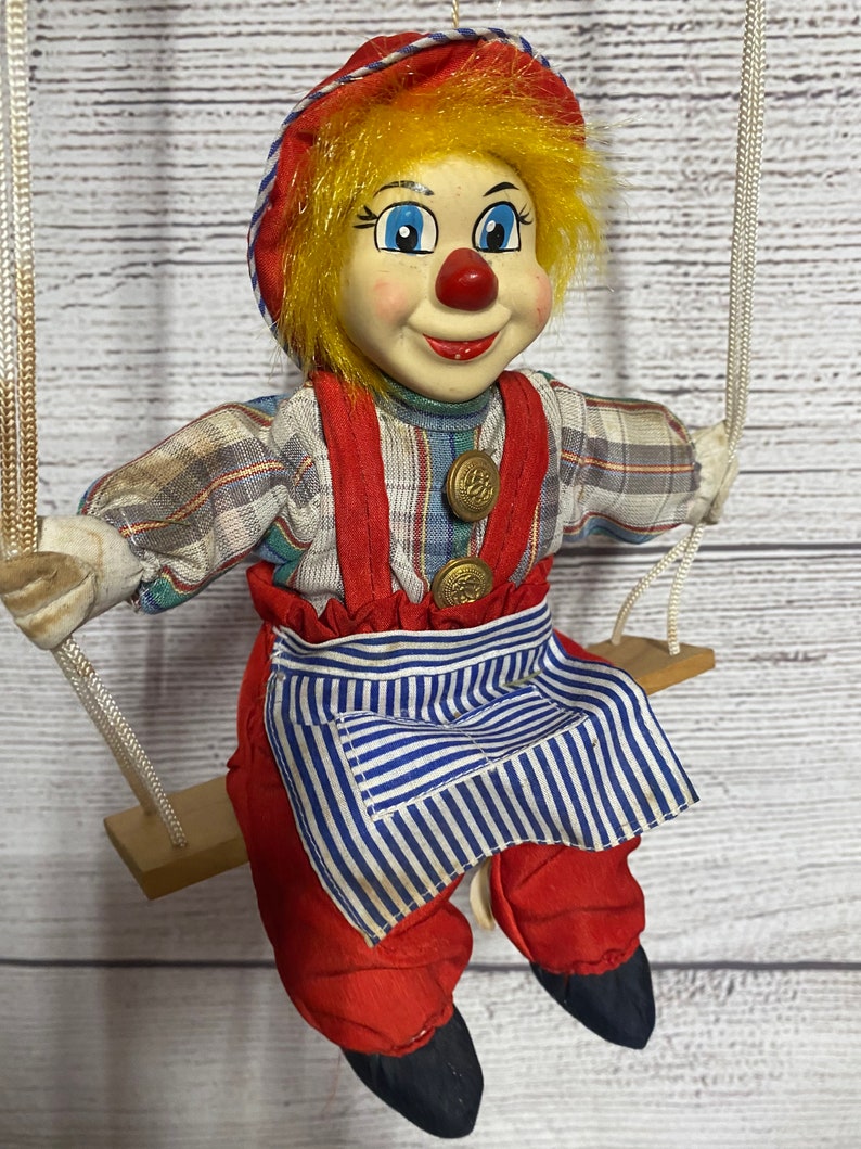 Vintage Marionette Swing Clown - Etsy