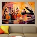 Jazz Club, Night and Music, Concert, Orchestra, Jazz Wall Decor, Canvas ...
