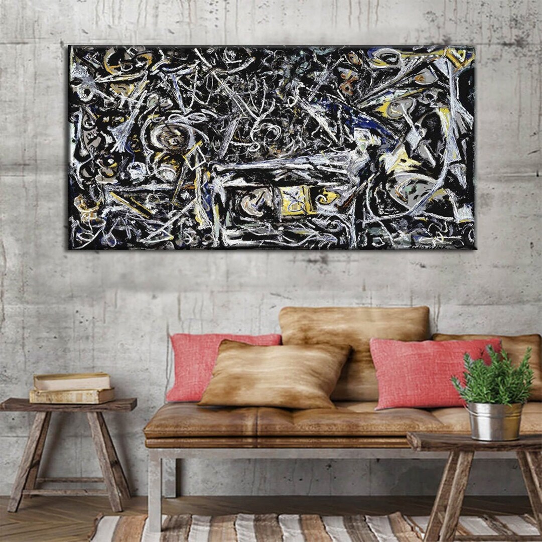 Jackson Pollock, Abstract, Abstract Expressionist - Etsy