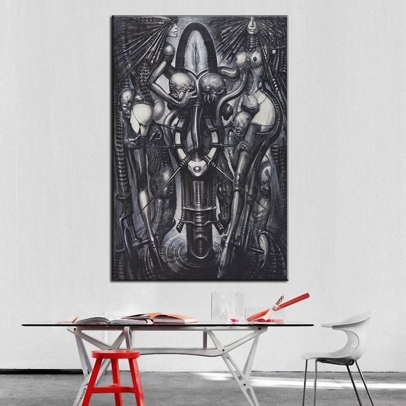 HR Giger Witches Dance Alien Vintage Oil Painting Canvas - Etsy